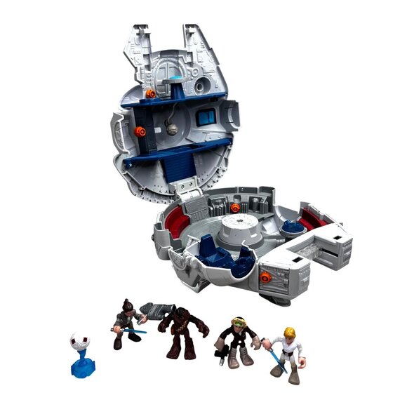 Hasbro | Toys | Hasbro Galactic Heroes Millennium Falcon With 5 Figures ...